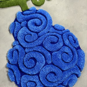 Devil Fruit 3D Rug, Handcrafted Devil Fruit, Devil Fruit 3D Fluffy Rug ...