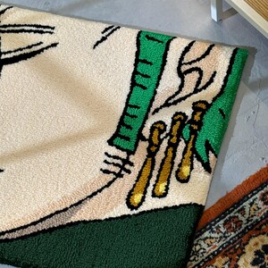 Anime Character Tufted Rug, Bedroom Decor, Living Room Decor, Anime Fan ...