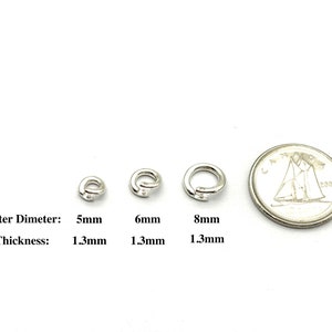 925 Sterling Silver Locking Jump Rings, Semi-lock Jump Rings, Gold ...