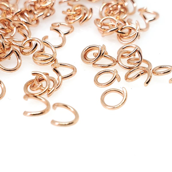 Rose Gold Jump Rings - Etsy