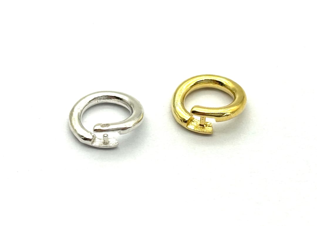 925 Sterling Silver Locking Jump Rings, Semi-lock Jump Rings, Gold ...