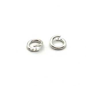 925 Sterling Silver Locking Jump Rings, Semi-lock Jump Rings, Gold ...