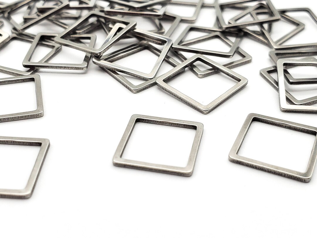 Stainless Steel Square Connector Links, Geometric Links for Jewelry ...