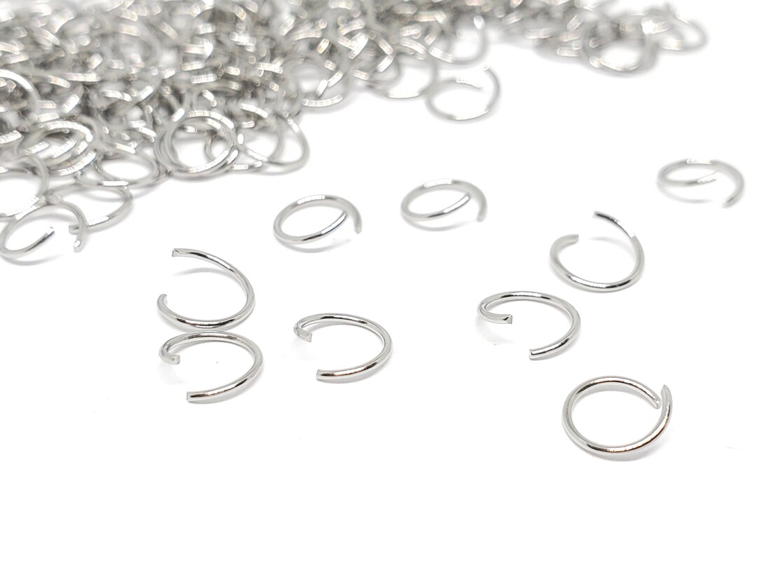 100pc/200pc Stainless Steel Open Jump Ring, Split Ring Connectors - Etsy