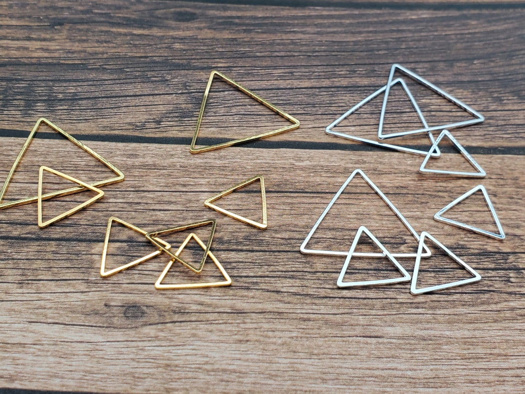 Brass Triangle Connectors Links for Jewelry Making - Etsy
