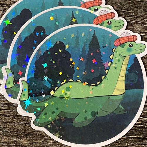 Loch Ness Monster Sticker Nessie Waterproof Vinyl Sticker - Etsy