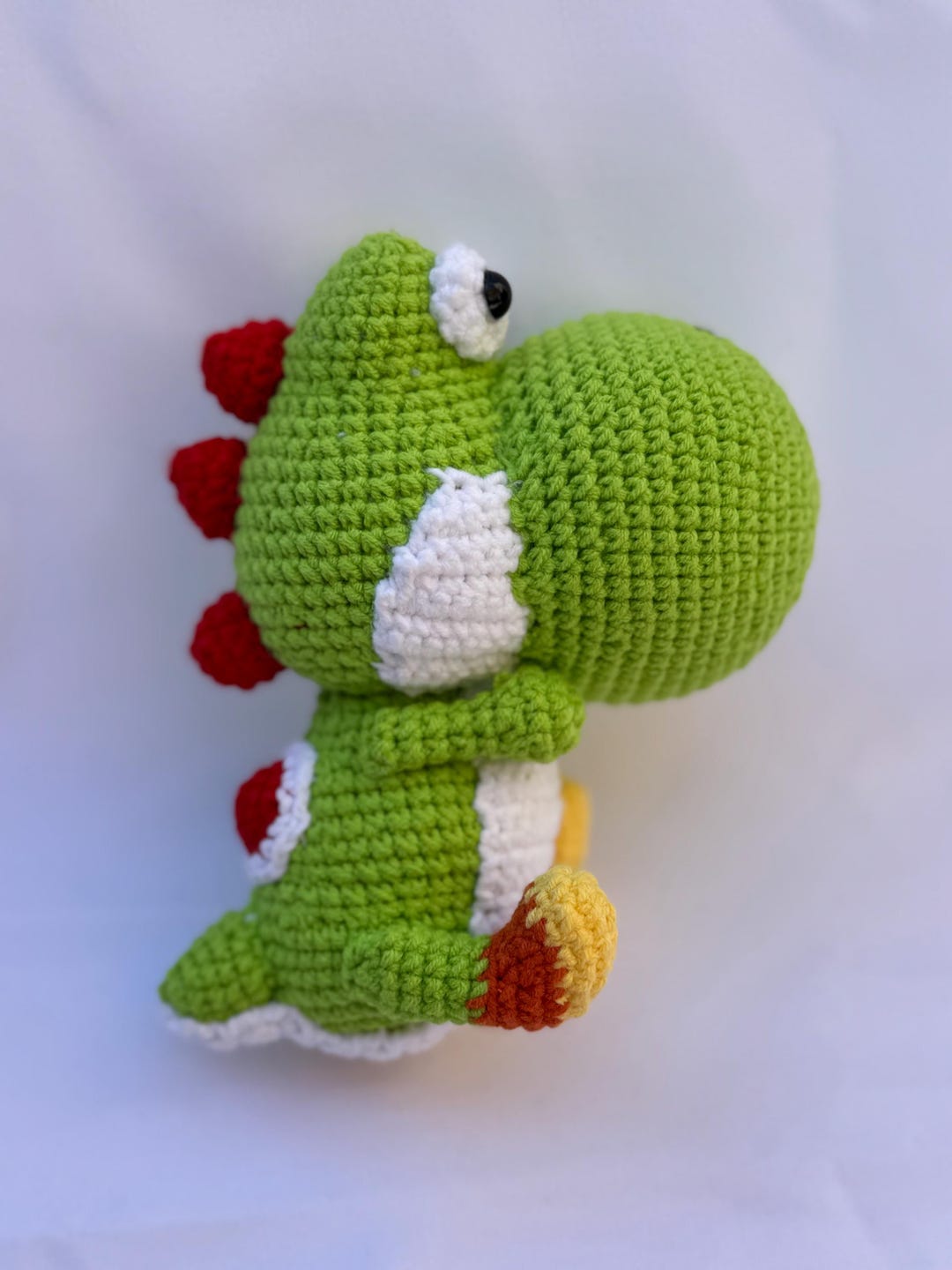 Yoshi Crochet Keychain, Handmade Mario Bros. Toy - Etsy