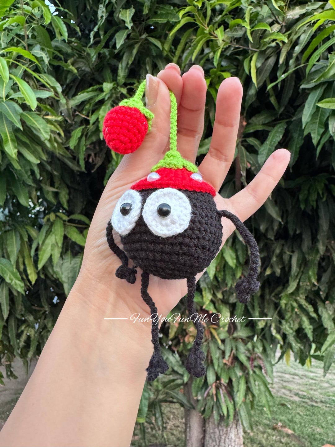 Crochet Soot Sprite Keychain, Totoro Inspired, Handmade Kurosuke Gift ...