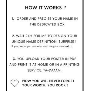 CUSTOM PRINTABLE POSTER - Name Definition Poster - Customizable Name ...
