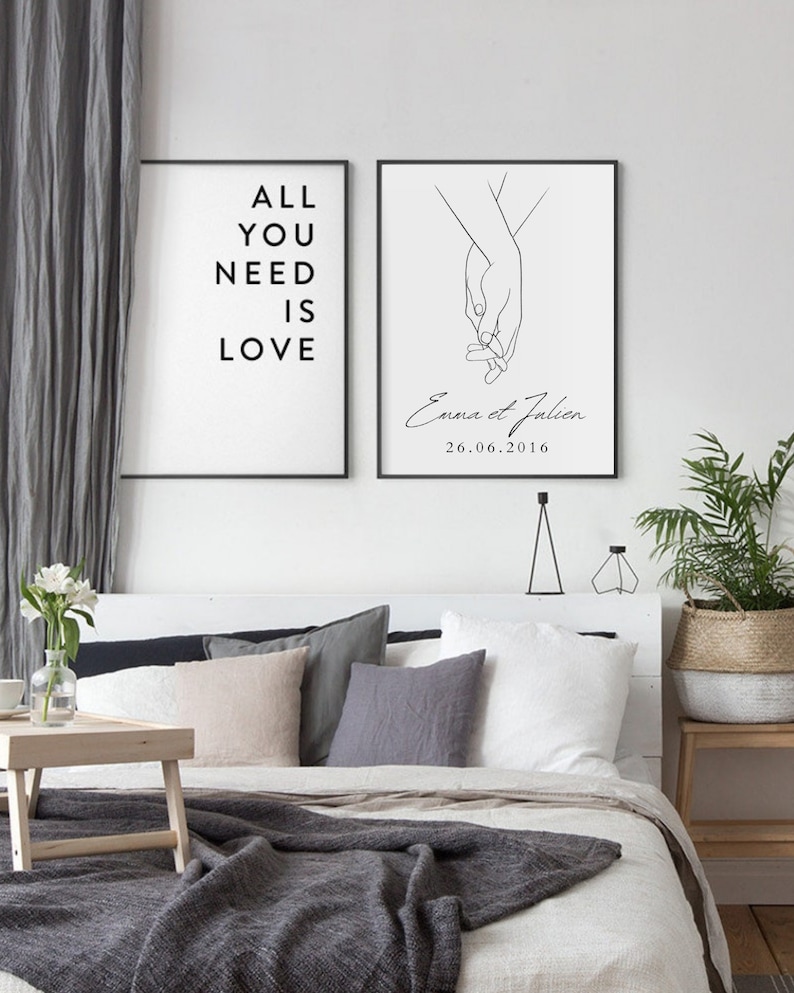 Personalized Couple Poster Couple Date Poster Couple First - Etsy