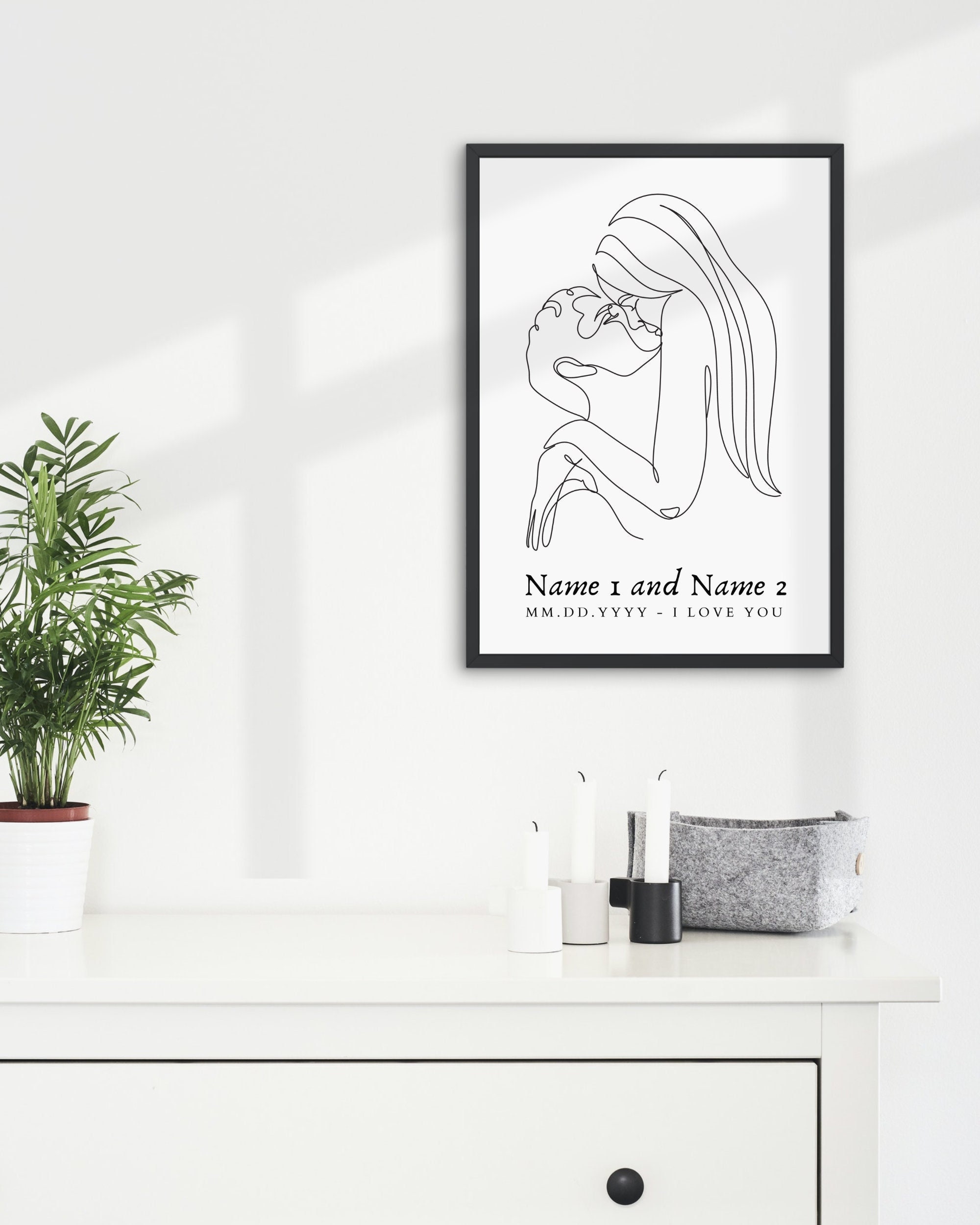 DIGITAL DOWNLOAD Personalized Poster for Couples Custom - Etsy