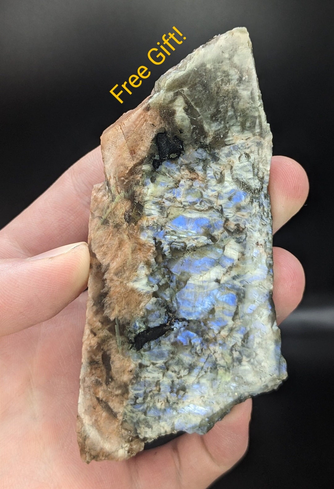 Albite Var. Peristerite/moonstone - Polished/slab - Free Gift - Ontario ...