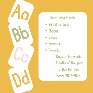 Circle Time Morning Board Printable Homeschool Calendar Instant Digital ...