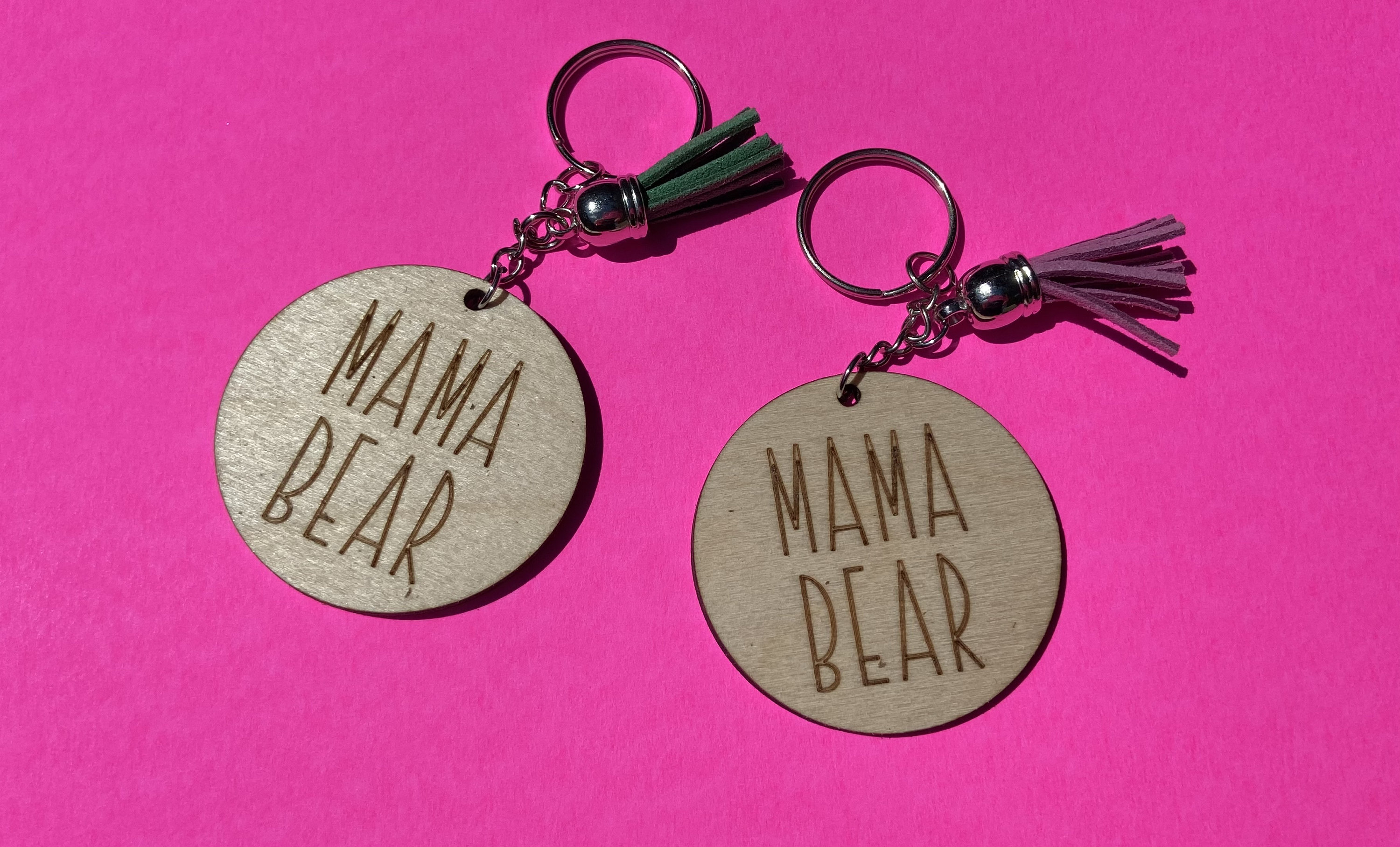 Wooden Mom Life Keychain - Multiple Styles - Etsy UK