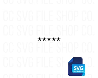 Star Review Svg | Etsy