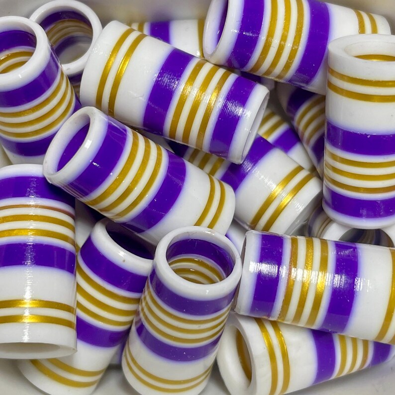 10 Custom Purple Gold and White Golf Club Ferrules - Etsy