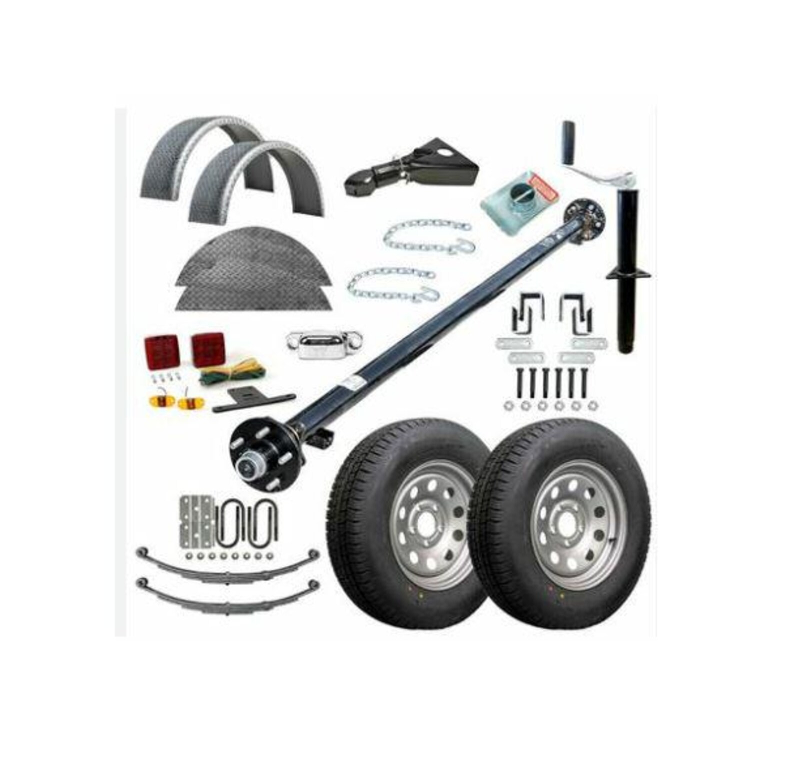 3 Sets Trailer Plans - 8X10 Tandem - 6X12 and 5X10 Single Axle Utility ...