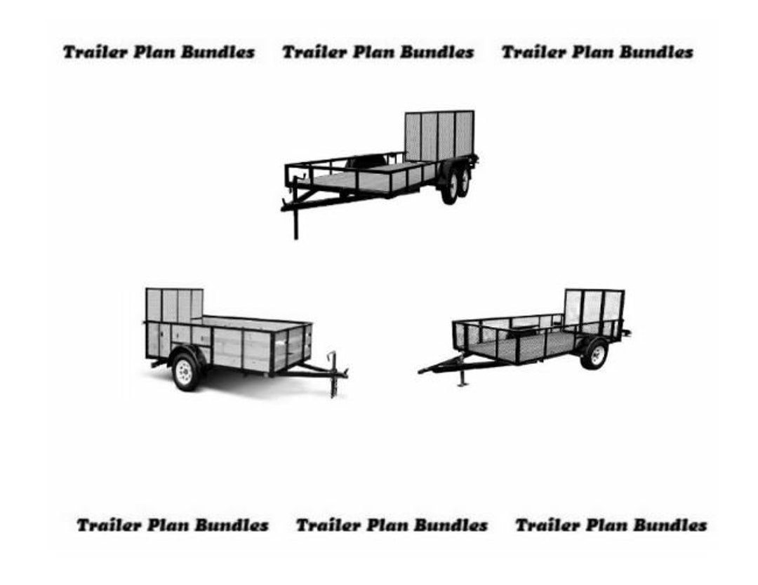 DIY Utility Trailer Plan Bundle: 7x12, 6x12, 5x10 (PDF) - Etsy