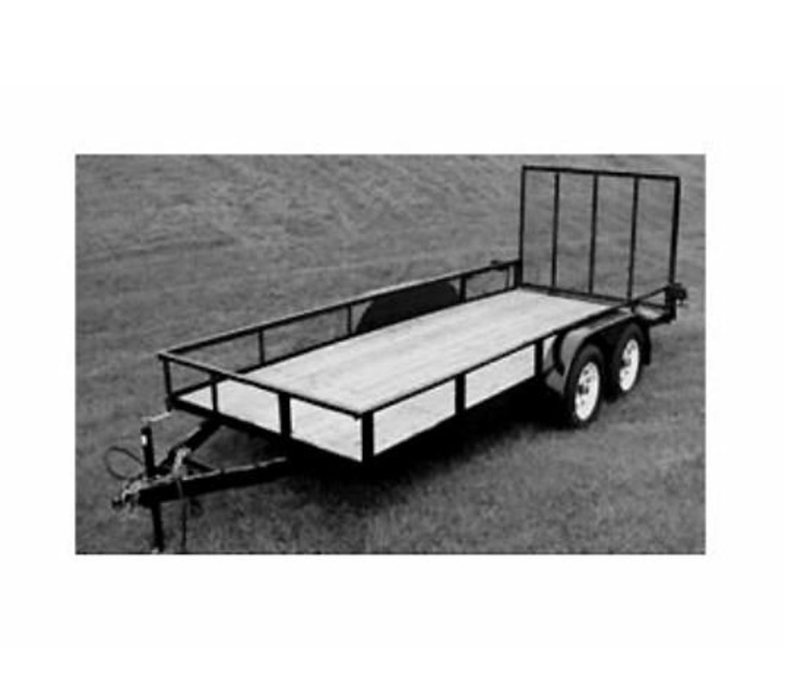 7'x14' Tandem Utility Landscape Trailer Plans Pdf - Etsy