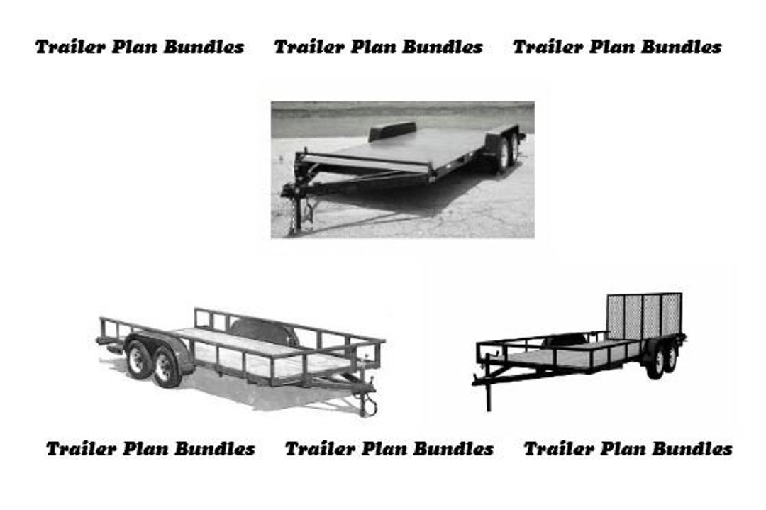 Trailer Plan Bundle 3 Sets Trailer Plans 20' Car - Etsy Canada