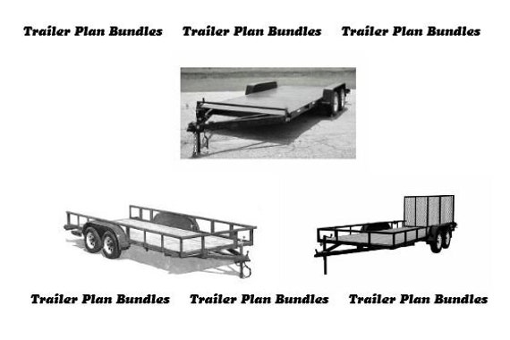 Trailer Plan Bundle 3 Sets Trailer Plans 20' Car - Etsy