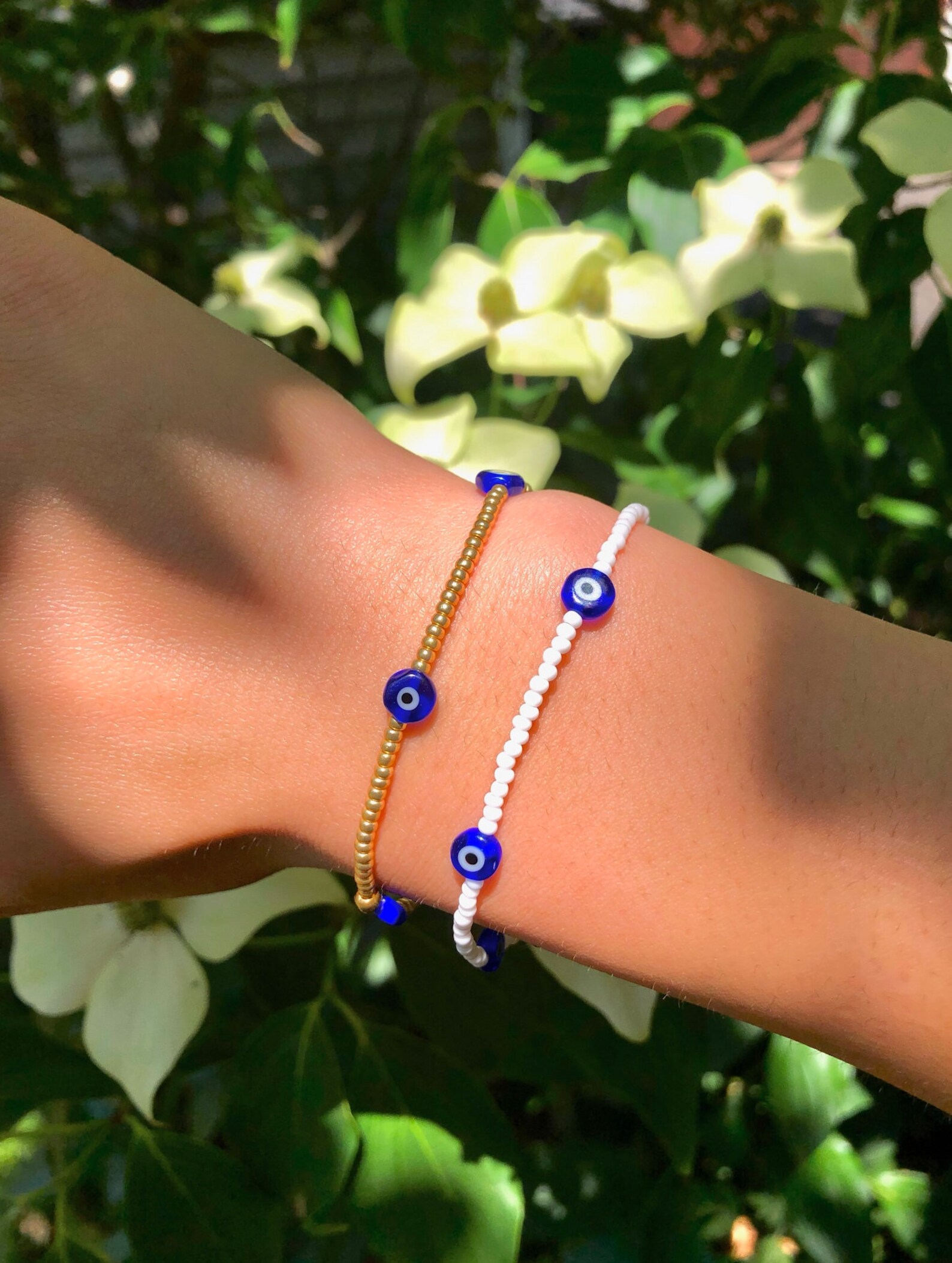 Blue Evil Eye Bracelet - Etsy