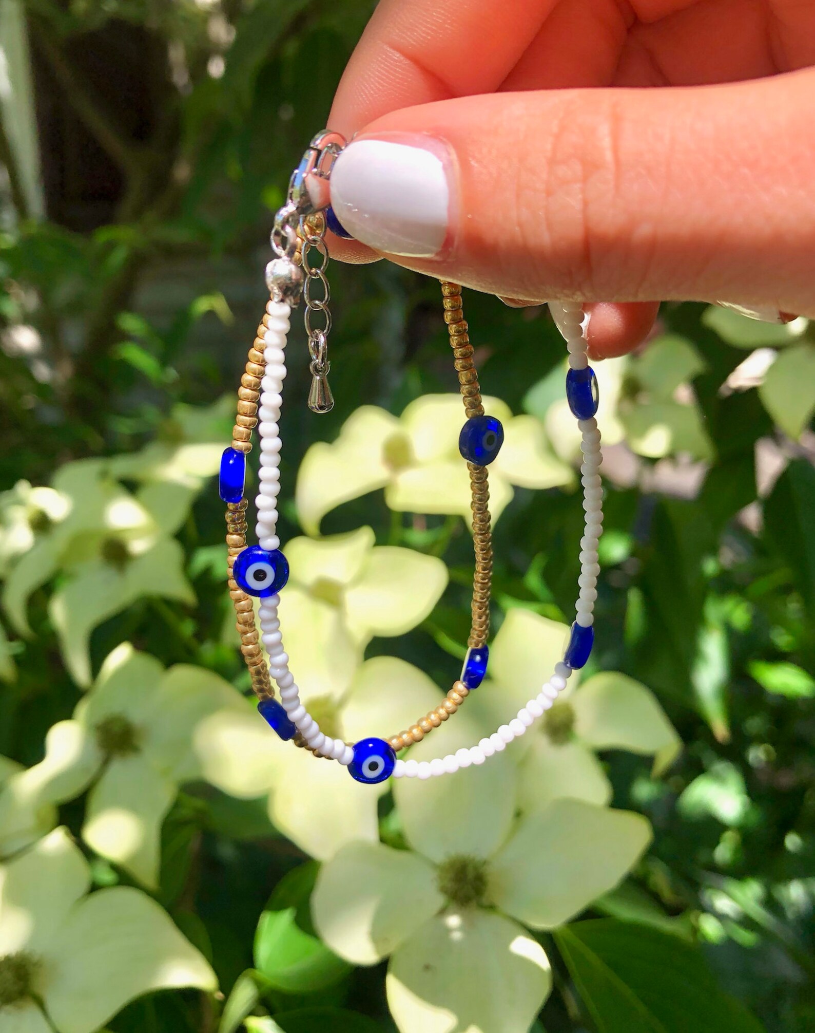 Blue Evil Eye Bracelet - Etsy