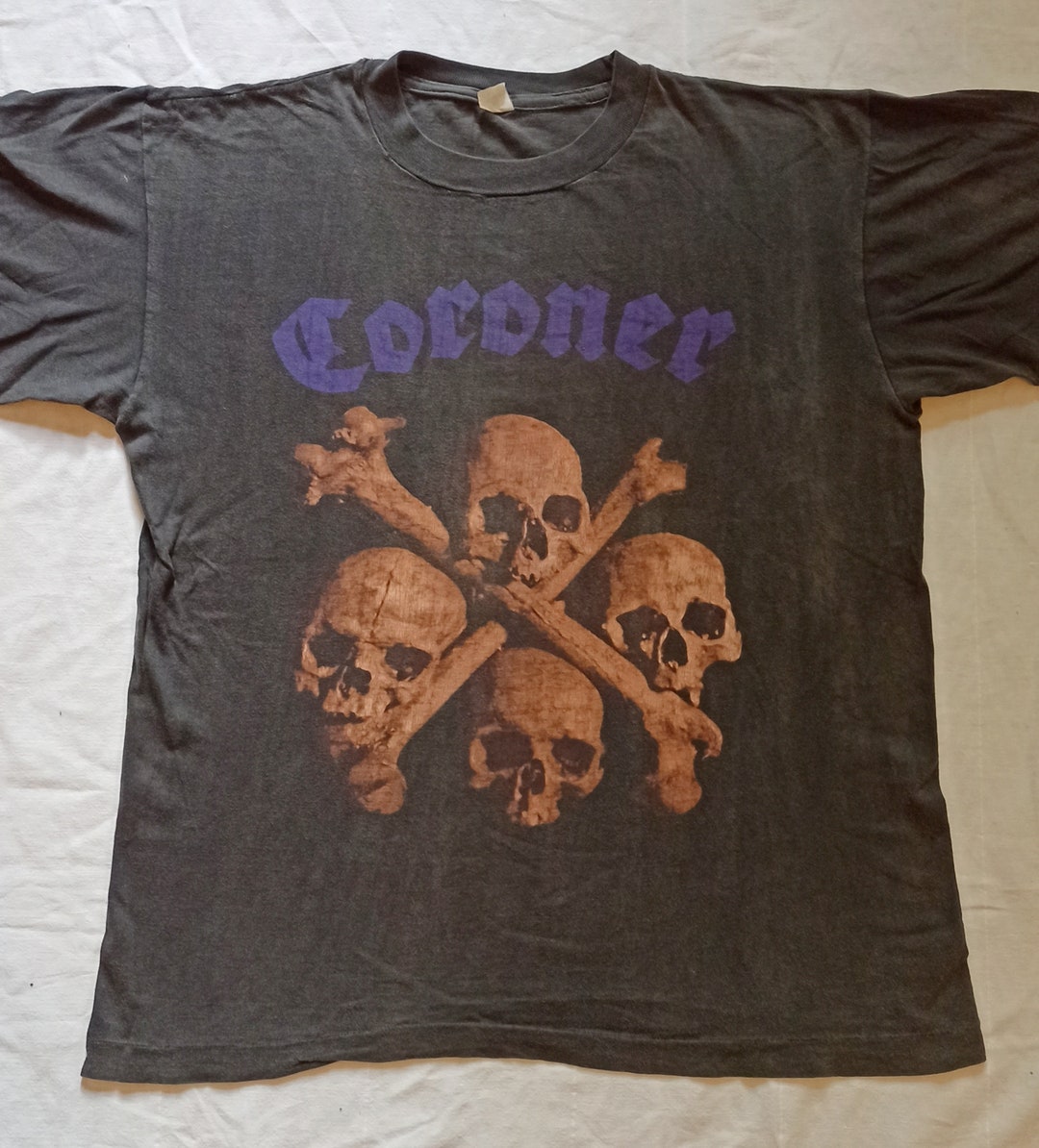 Coroner Vintage Thrash Metal Band Shirt 1990 Nuclear Assault Metallica Slayer - Etsy