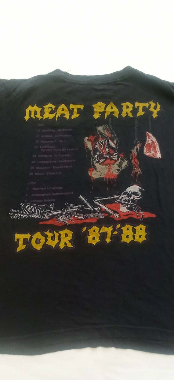 Exodus Thrash Metal Band Tour Shirt XL 1987 Nuclear A… - Gem