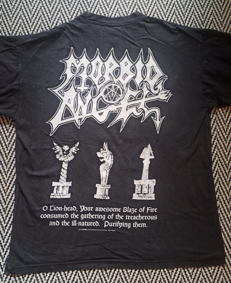 Morbid Angel Vintage Death Metal Band Shirt 1999 Xl Bolt Thrower