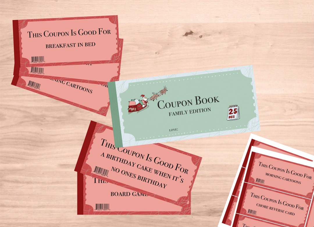 Ultimate Christmas Coupon Book, Printable Coupon Book for Parents/kids ...