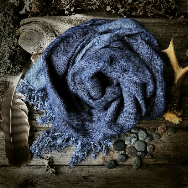 Indigo Scarf - Etsy
