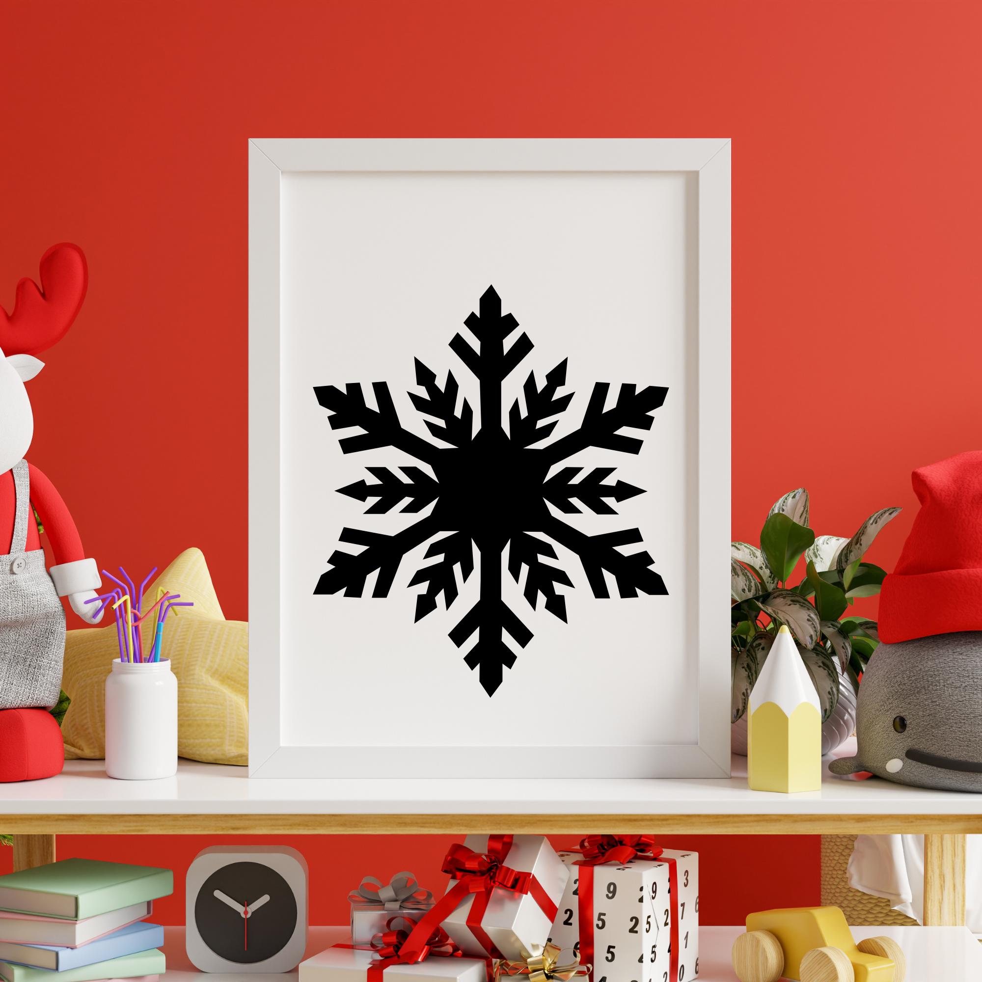 Flocon de neige Svg, Bundle Svg de flocon de neige, Clipart flocon de ...