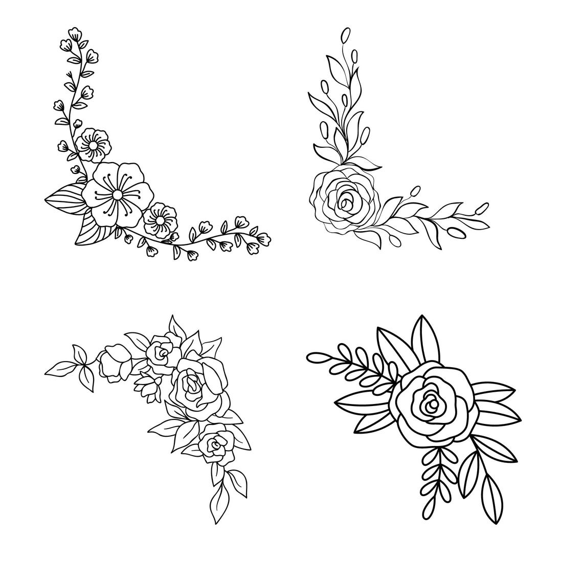 Corner Svg Bundle | Corner Svg | Floral Corner Svg Files | Decorative ...