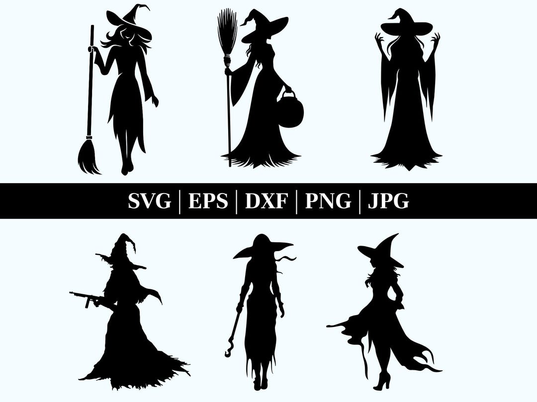 WITCH SVG, Witch Bundle Svg, Halloween Svg, Halloween Witch Svg, Witch ...