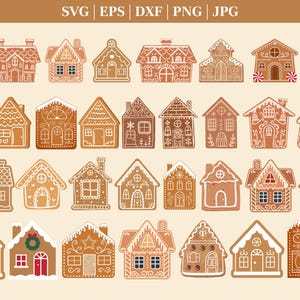 Gingerbread House Svg, Christmas Svg, Gingerbread House Cut File - Etsy