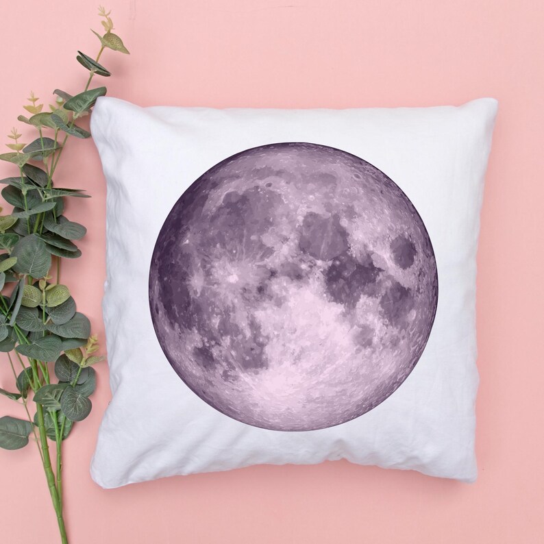 Full Grey Moon Svg Png Jpg Pdf File Types Celestial Body Autumn Lunar ...