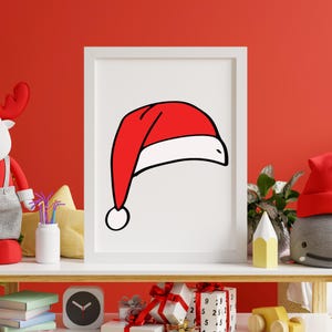 Santa Hat - Instant Digital Download - Svg, Png, Dxf, and Eps Files ...