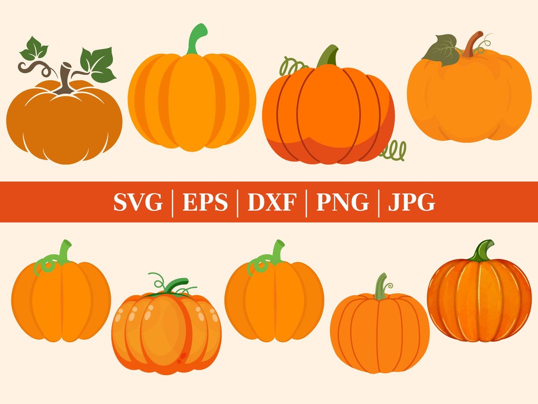Pumpkin SVG Bundle - Fall SVG - Pumpkin PNG - Pumpkin Clipart ...