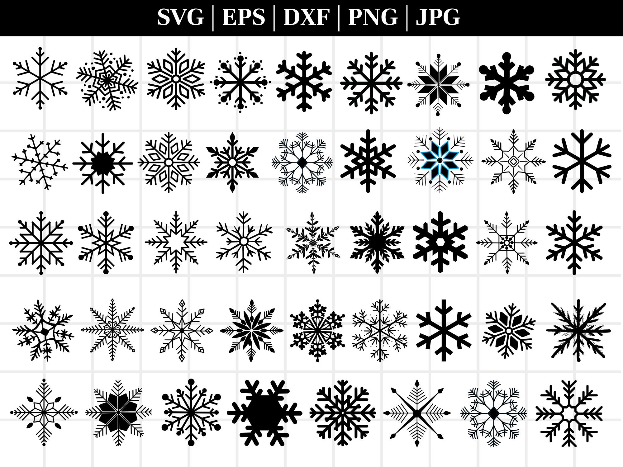 Snowflake Svg, Snowflake Svg Bundle, Snowflake Clipart, Snowflake Cut ...