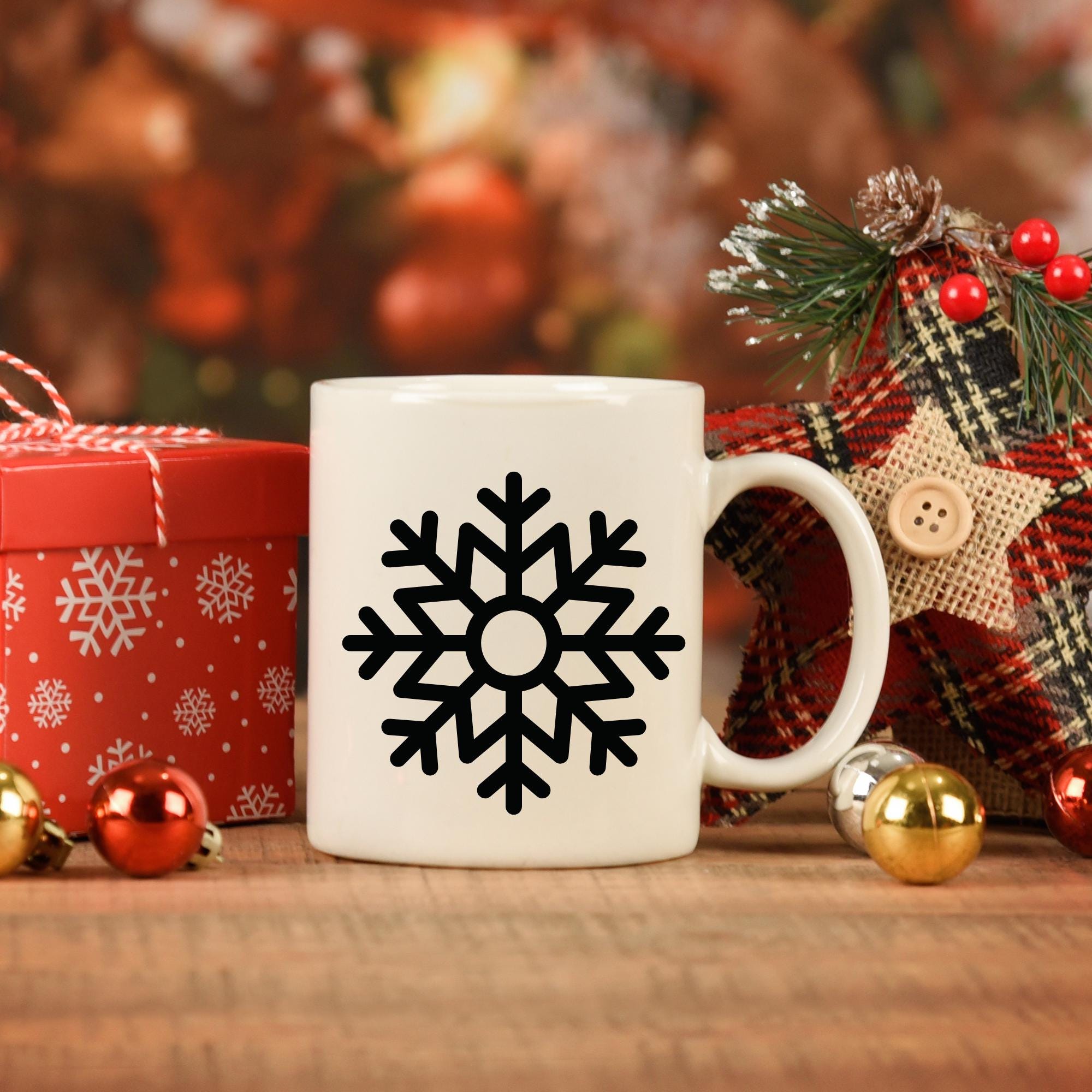 Flocon de neige Svg, Bundle Svg de flocon de neige, Clipart flocon de ...