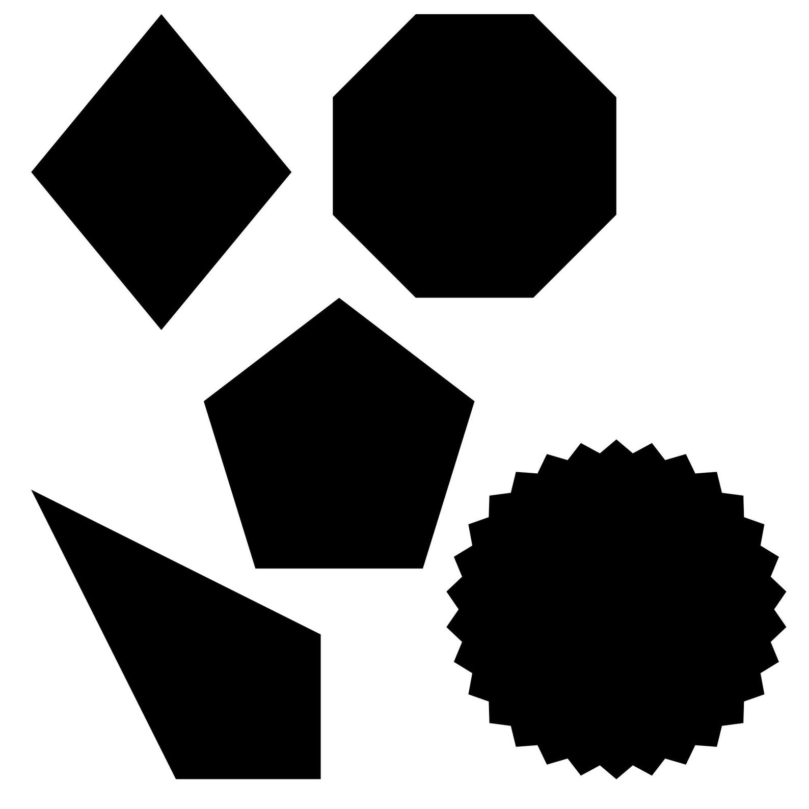 GEOMETRIC SHAPES Svg Basic Shape CRICUT Banner Svg Star Arrow Heart ...