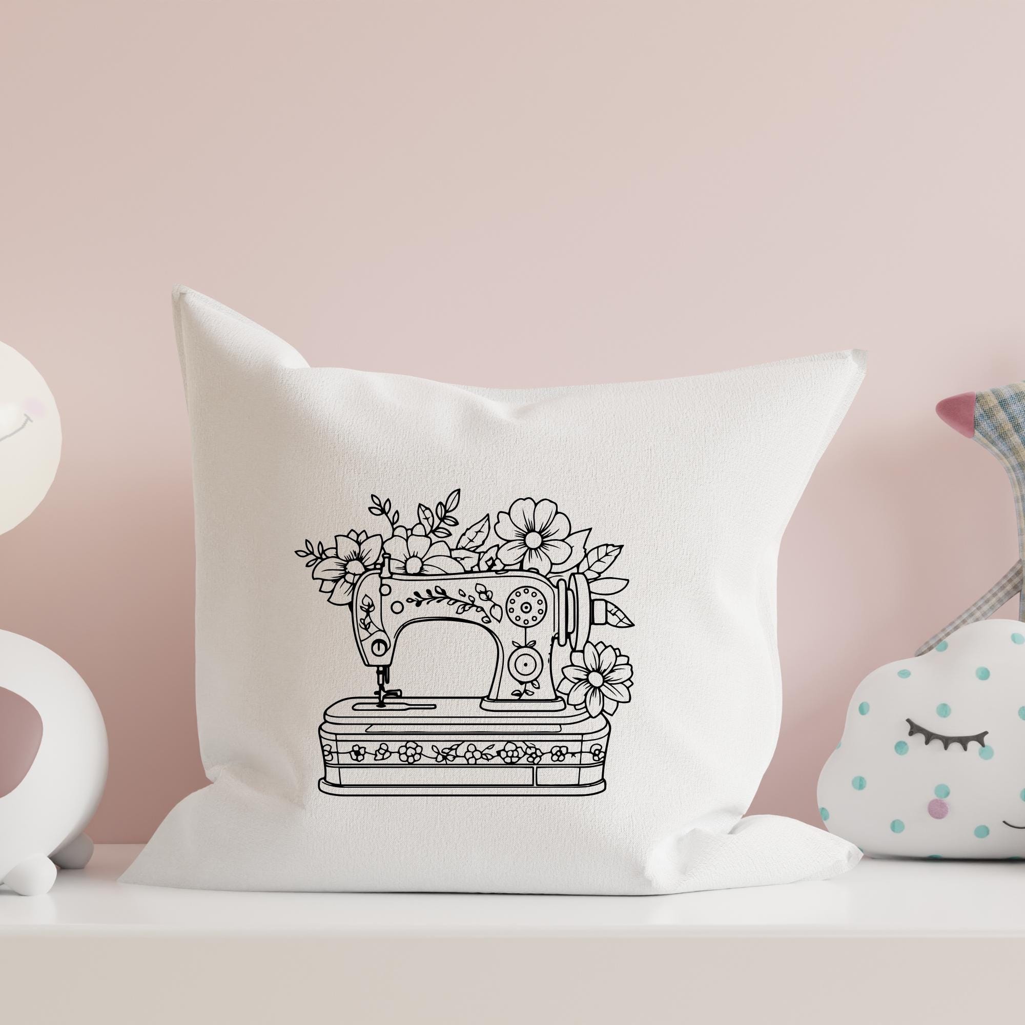 Sewing SVG Bundle, Sewing Monogram Frame Cut Files, Floral Sewing Svg ...