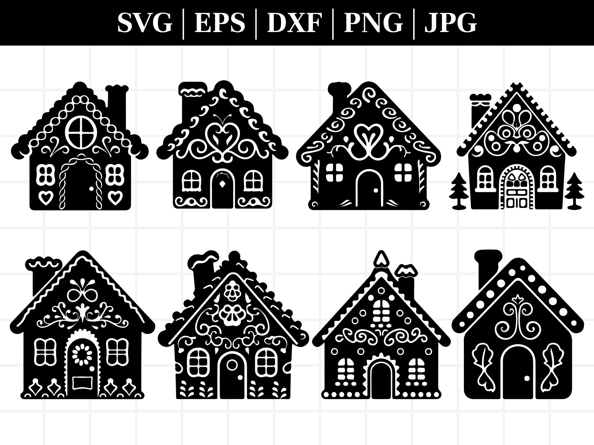 Gingerbread House Svg, Christmas House Svg, Gingerbread Svg ...