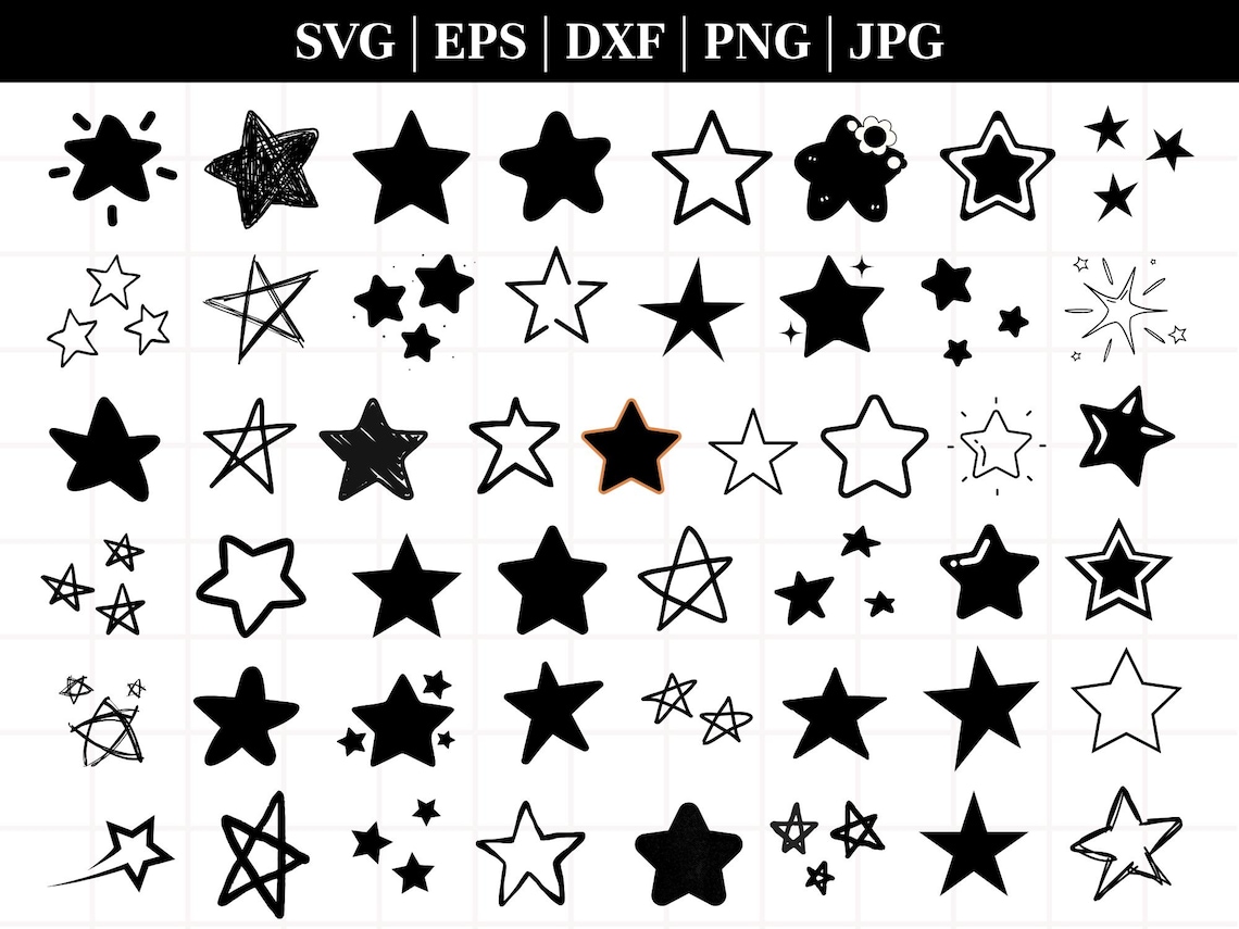 Stern SVG-Bundle, Stern SVG, Weihnachtsstern Blatt, Nachtstern Blatt ...
