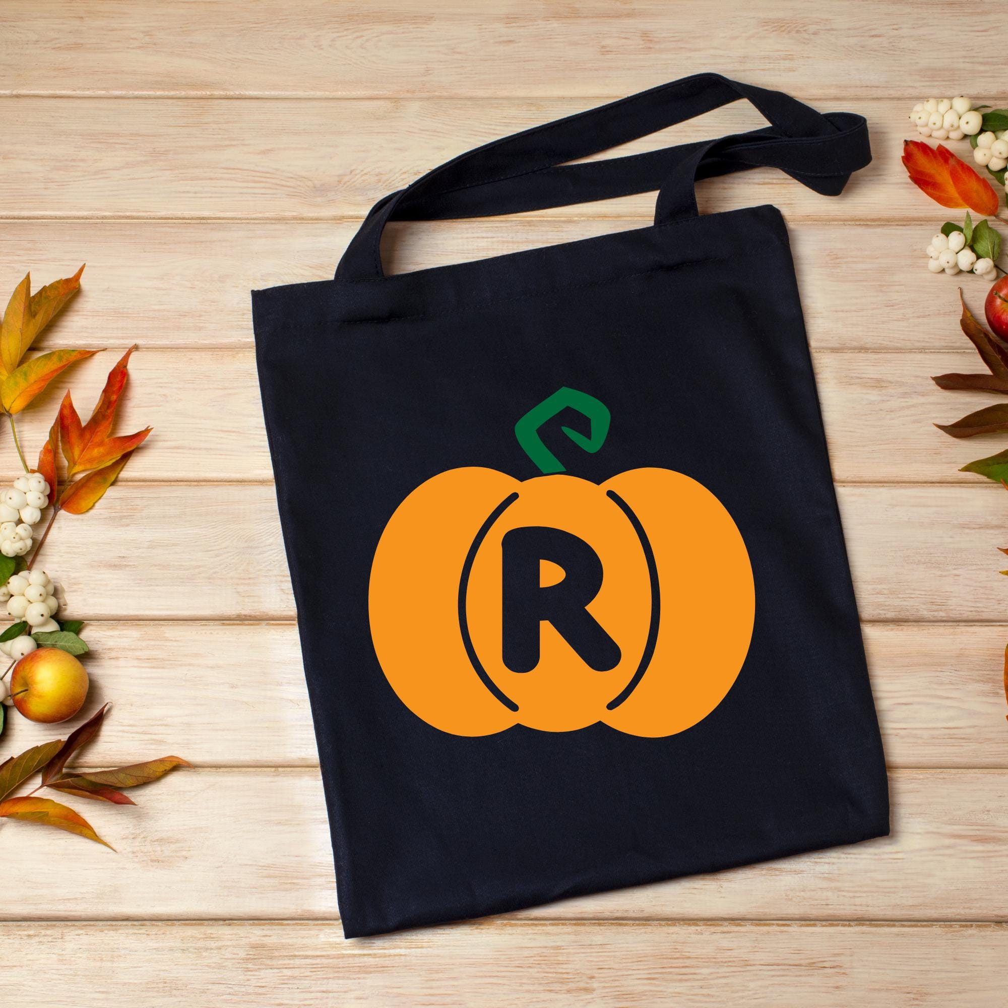 Pumpkin Alphabet SVG / Solid Font Letters Cut File / Cliparts ...