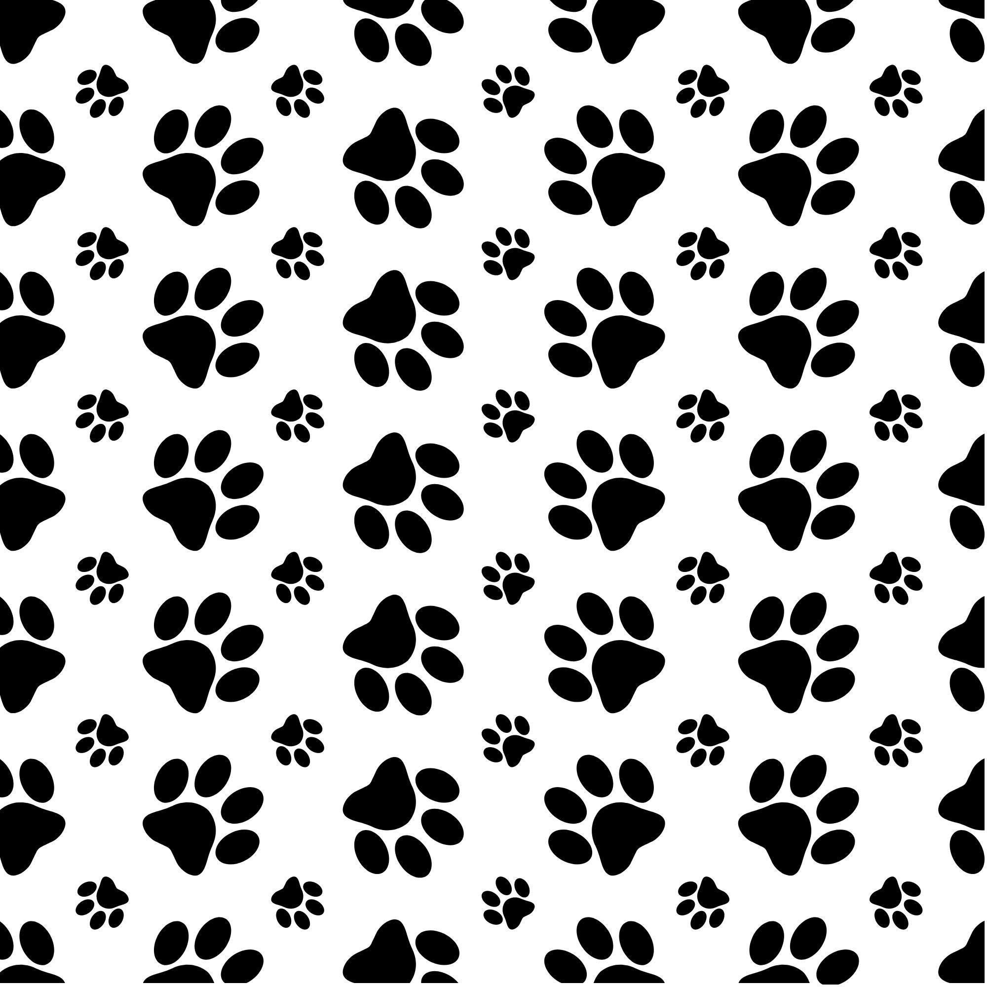 Paw Print SVG, Paw Print Pattern SVG, Paw Prints Digital Paper PNG ...