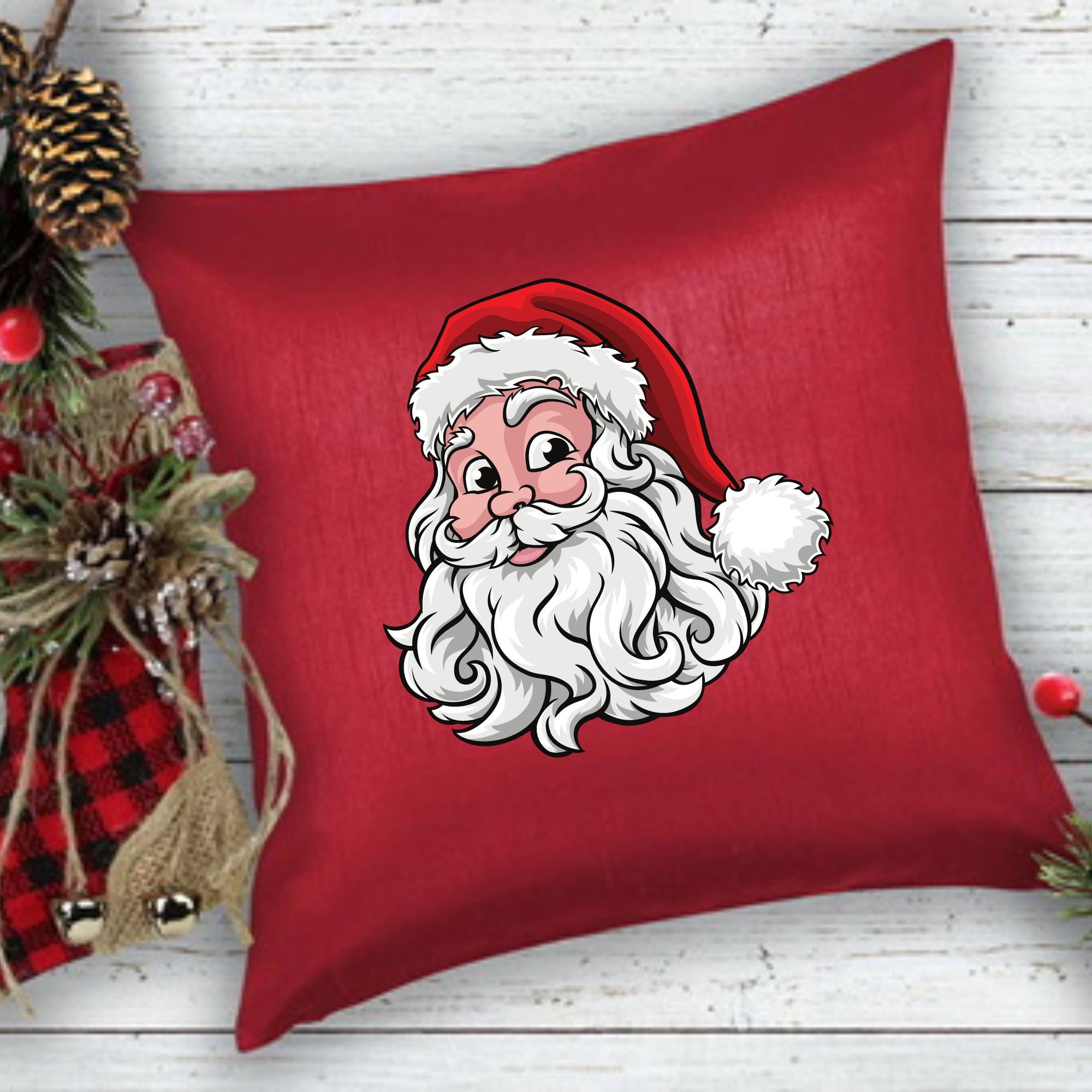 Vintage Santa SVG Bundle, Old School Father Christmas Clipart, Retro ...