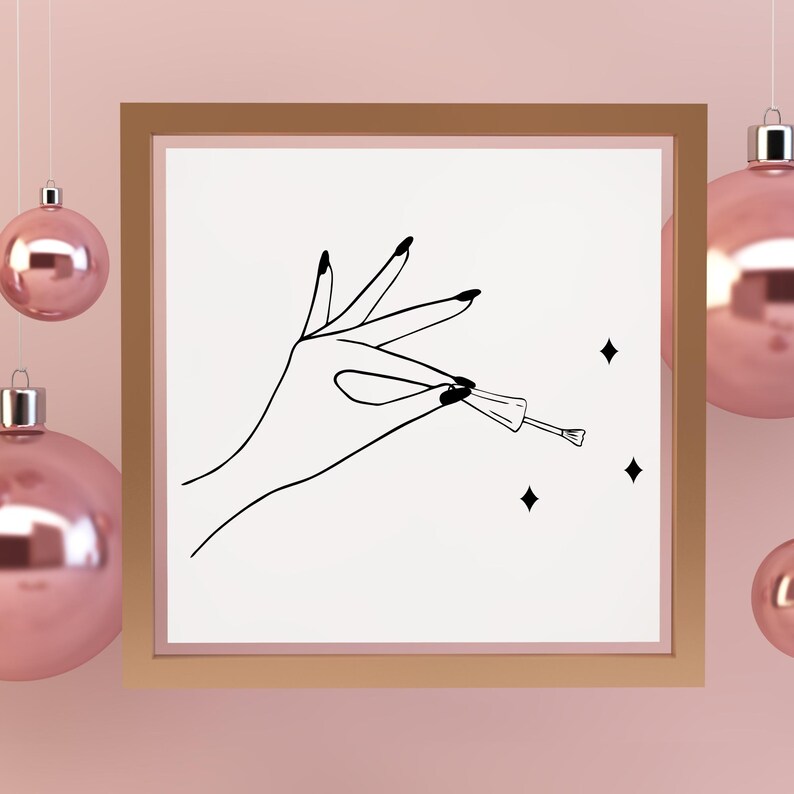 Nail Tech SVG Bundle, Nail Artist SVG Cut File, Girl Hand Svg, Nail Art ...