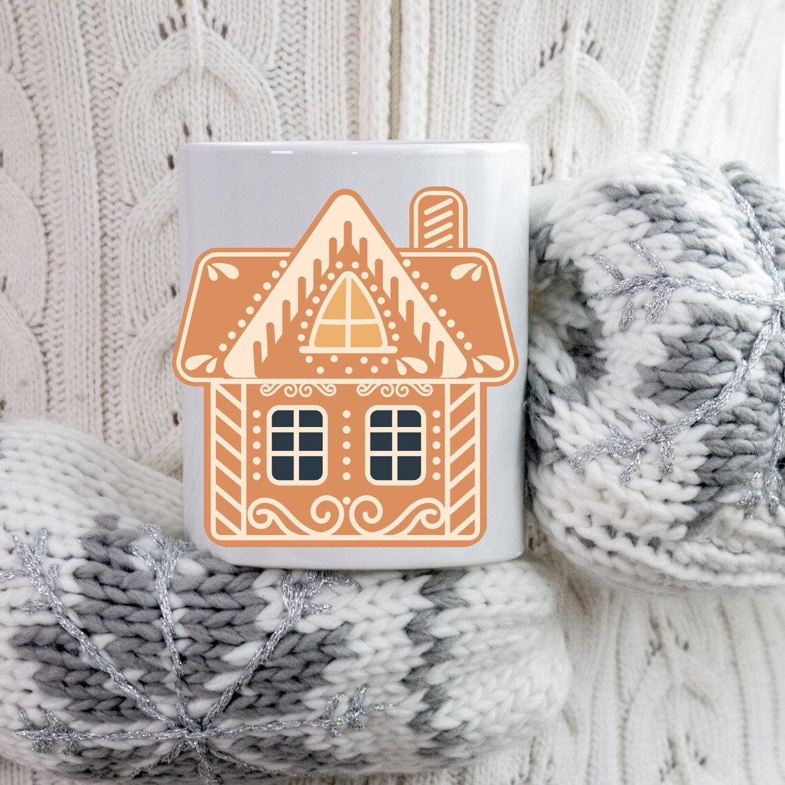 Gingerbread House Svg, Christmas Svg, Gingerbread House Cut File - Etsy